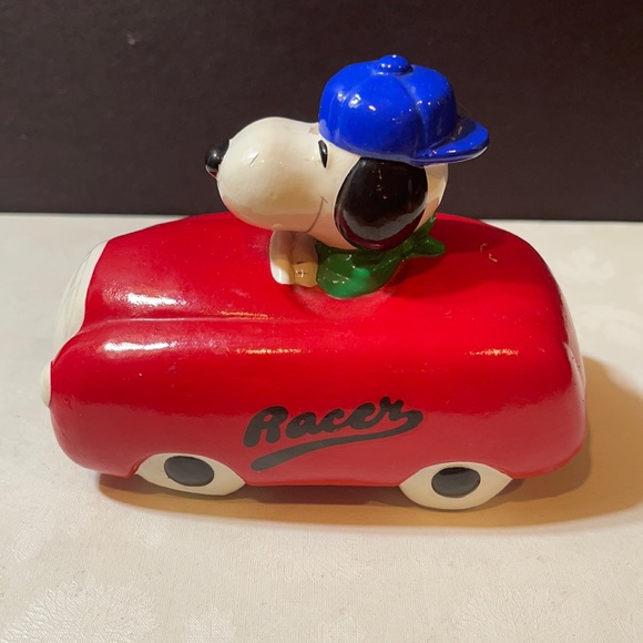 Other | Heads Up Snoopy Lovers 1966 Snoopy Racer Piggy Bank | Poshmark